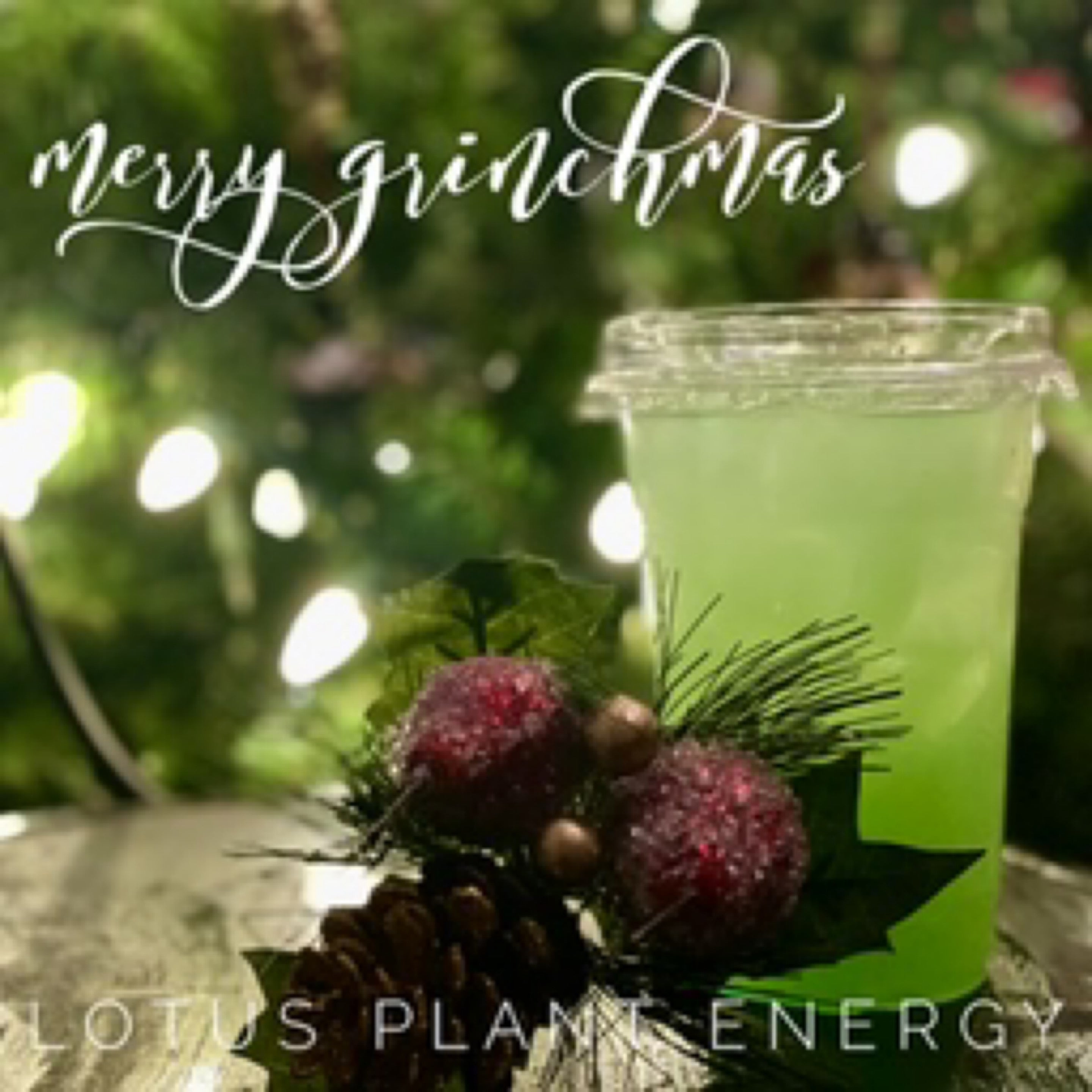 Lotus Energy Merry Grinchmas (Blue Lotus, Pineapple and Orange Juice ...